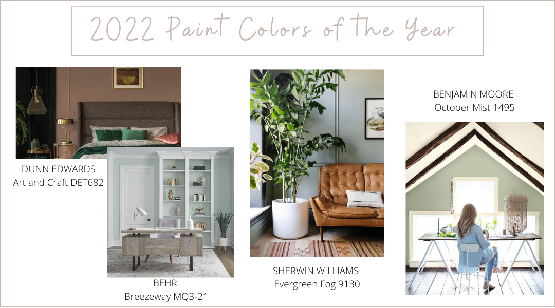 2022 Paint Colors of the Year